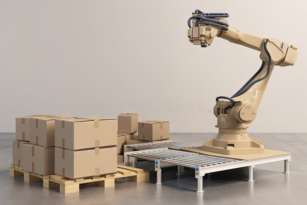 Palletizer Robot Stock Illustrations – 53 Palletizer Robot Stock ...