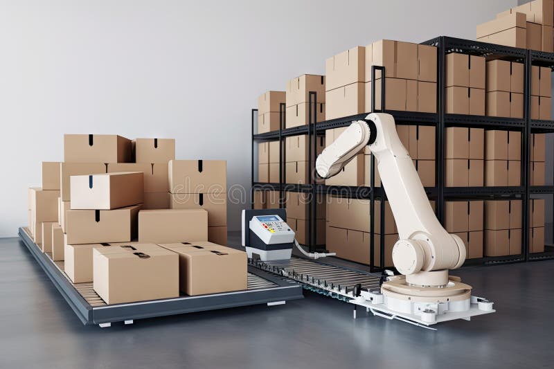 Palletizing Robot Stock Illustrations – 167 Palletizing Robot Stock ...