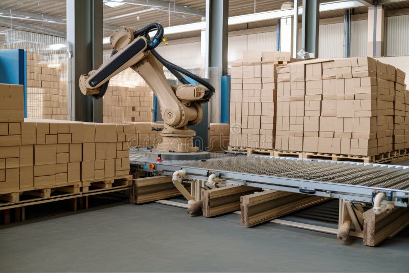 Palletizing Robot Loading Heavy Objects Onto Pallets with Motorized ...