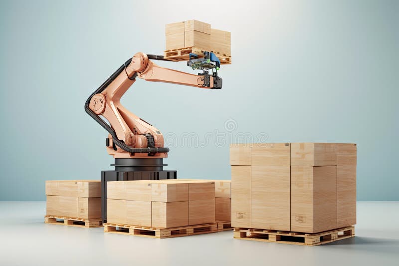 Palletizing Robot with Multiple Pallets and Boxes, Preparing for ...