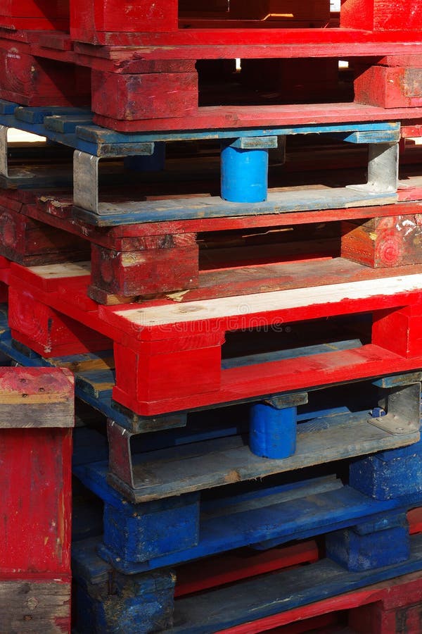 Pallets stock image. Image of packing, delivery, orange - 19196115