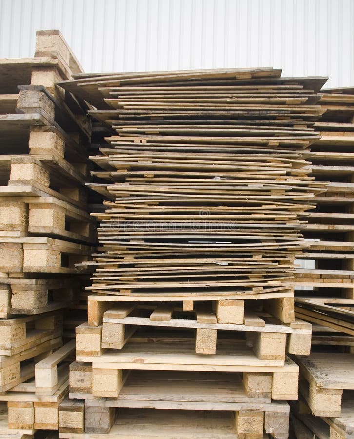 Wooden Pallets stock photo. Image of skids, palet, warehouse - 39498