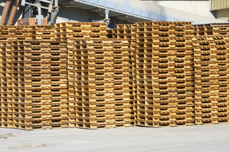 Stack of pallets stock photo. Image of business, architectural - 2516776