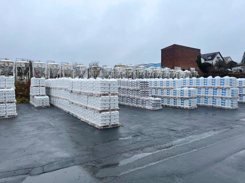 Pallets Building Mixture Open Air Warehouse Stock Photos - Free ...