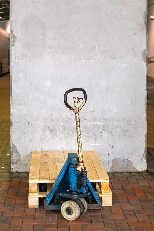 Pallets Jack stock photo. Image of logistics, industrial - 158157678