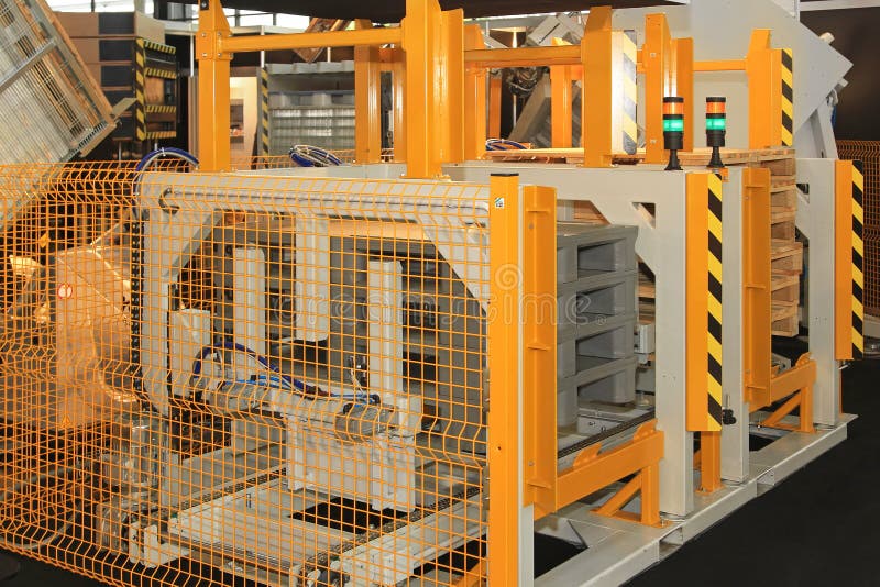 Pallets handling stock photo. Image of cargo, load, conveyor - 34148836