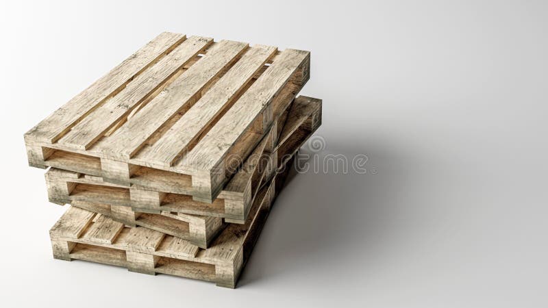 Pallet Isolated on White Background Stock Illustration - Illustration ...