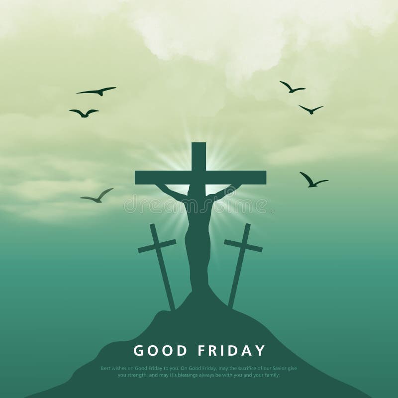 Vector Illustration of Good Friday with Cross Stock Vector ...