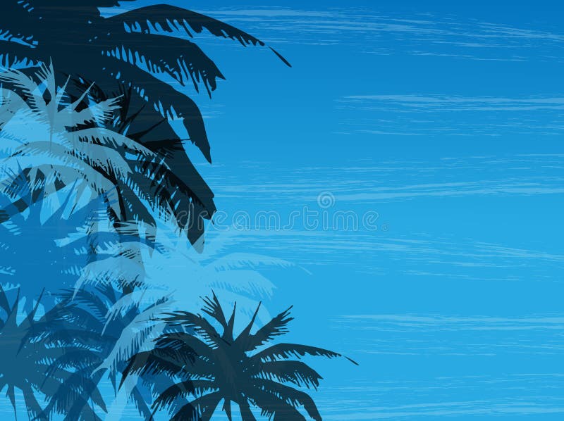 Palm background stock vector. Illustration of tree, california - 36236598