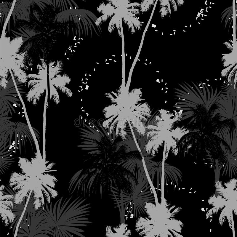 Vector palm beach stock illustration. Illustration of nature - 75763443