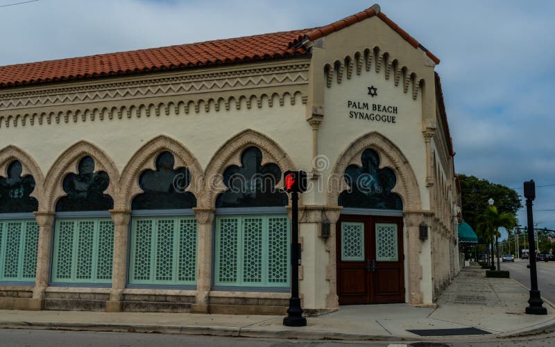 Palm Beach Synagogue in Florida Editorial Image - Image of monument ...