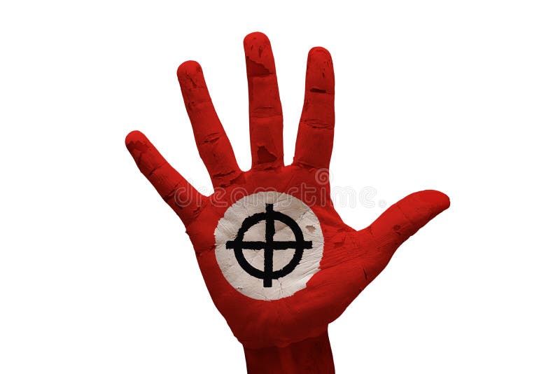 Palm celtic cross stock image. Image of danger, stop - 48172421