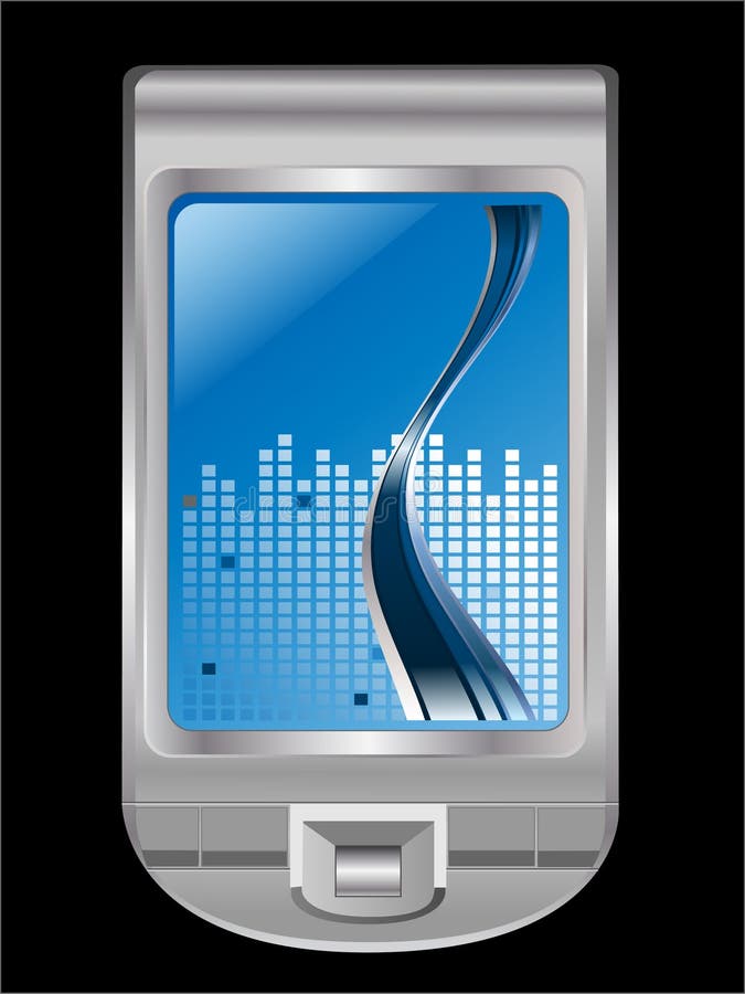 Palm computer stock vector. Illustration of mobile, mobility - 10584118