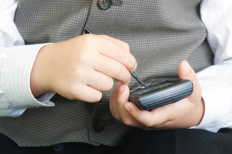 Palm computer and stylus stock image. Image of white - 13057561