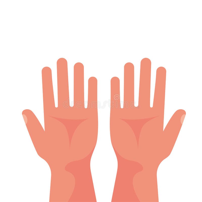Palm empty. Gesture hands stock vector. Illustration of icon - 195146239