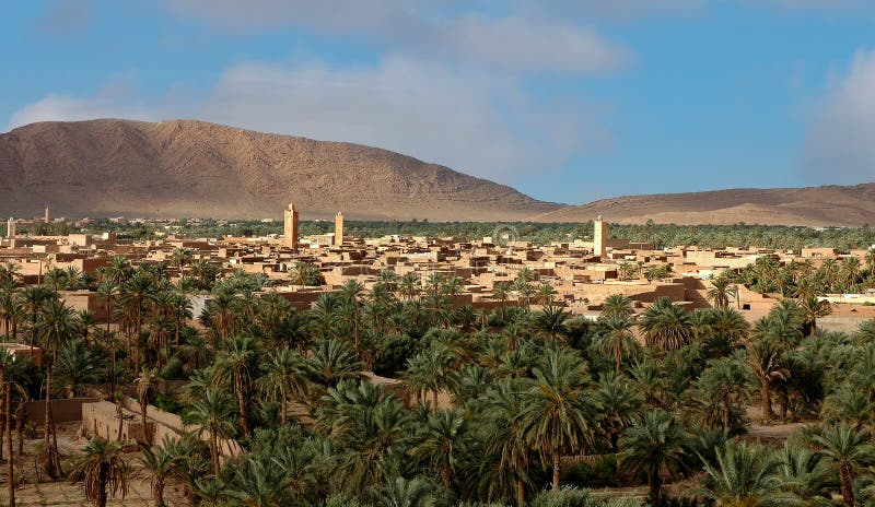 Palm Grove of Figuig in Morocco Stock Image - Image of figuig, marabout ...
