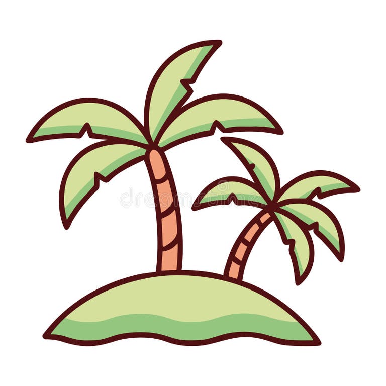 Palm Grove Icon stock vector. Illustration of growth - 359284833