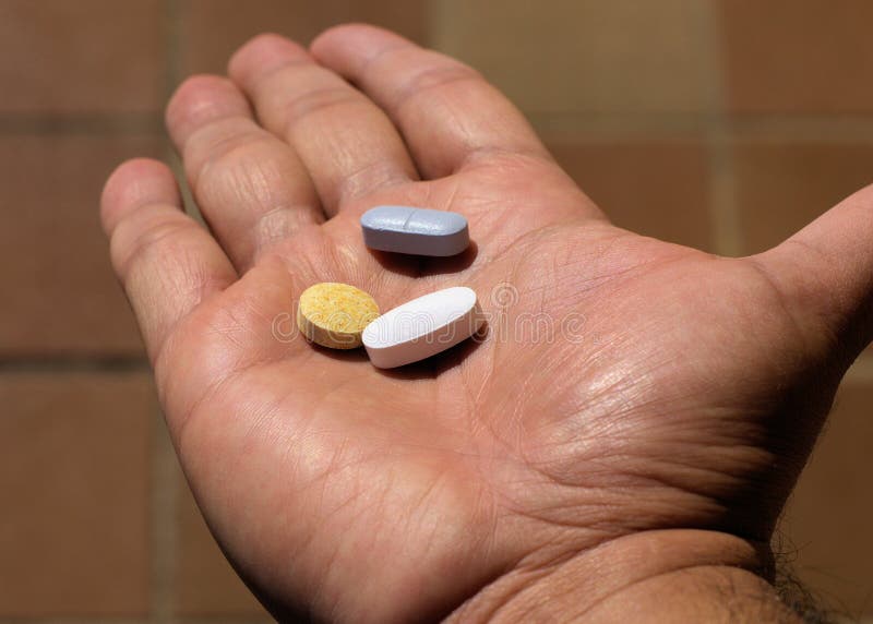 Medicine in palm stock photo. Image of hand, palm, prescription - 10591026