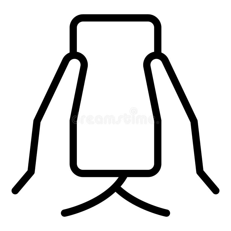 Hand with Mobile Phone Icon Stock Illustration - Illustration of ...