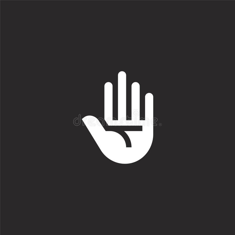 Palm Icon. Filled Palm Icon for Website Design and Mobile, App ...