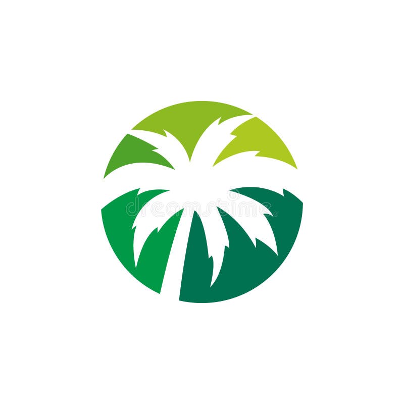 Palm Icon Logo Vector Illustration Stock Vector - Illustration of idea ...