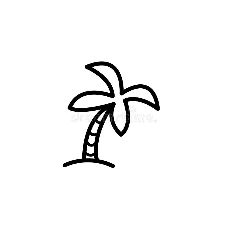 Palm Icon Vector Design Template Stock Vector - Illustration of island ...