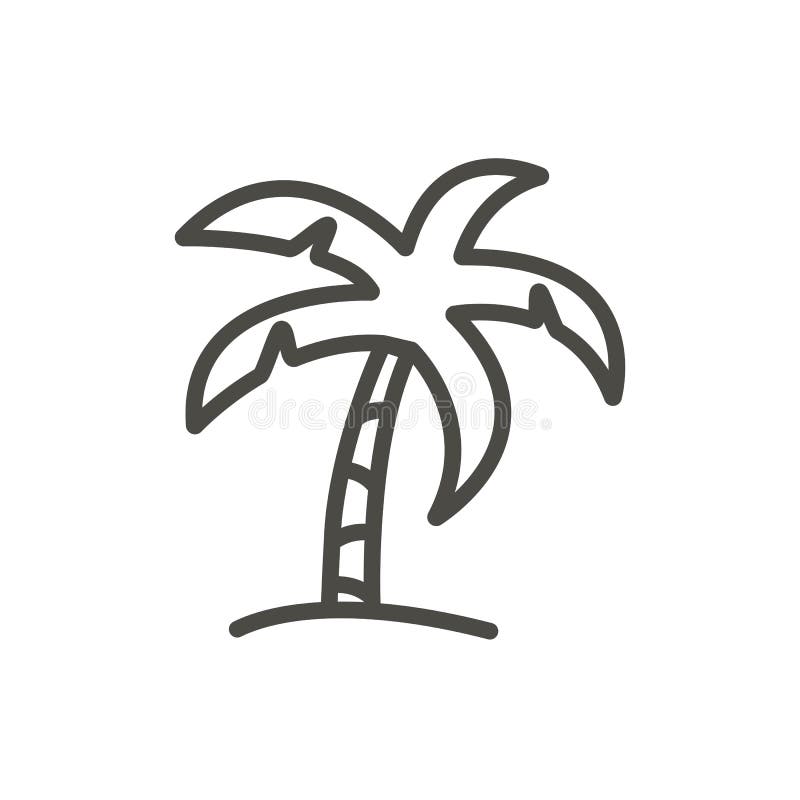 Palm Tree Outline Stock Illustrations – 24,234 Palm Tree Outline Stock ...