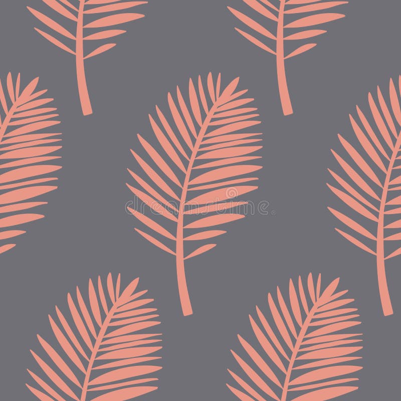 Palm Leaf Seamless Pattern, Carved Tropical Leaf Paw, Vector Stock ... Palm Leaf Seamless Pattern, Carved Tropical Leaf Paw, Vector Stock ...