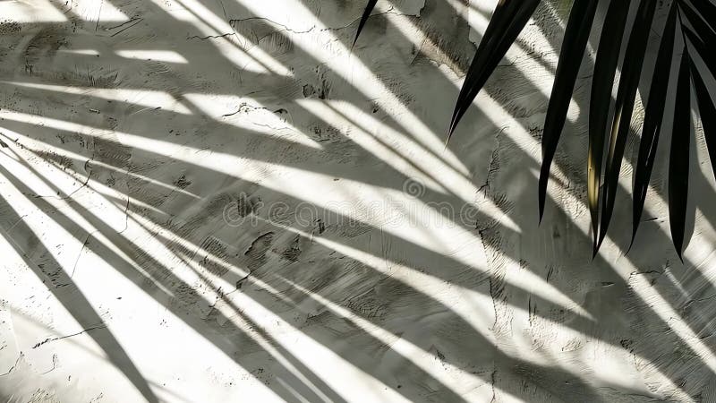 Palm Leaf Shadows on a Textured Wall Stock Video - Video of natural ...