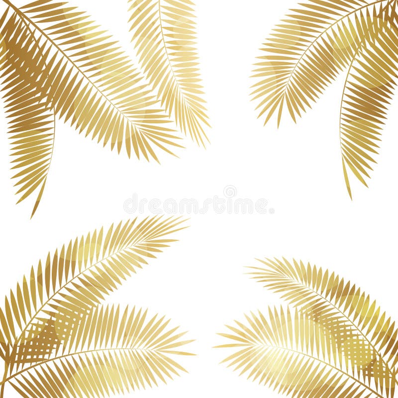 Drawing & Illustration Art & Collectibles Gold Palm PNG Gold and Copper ...