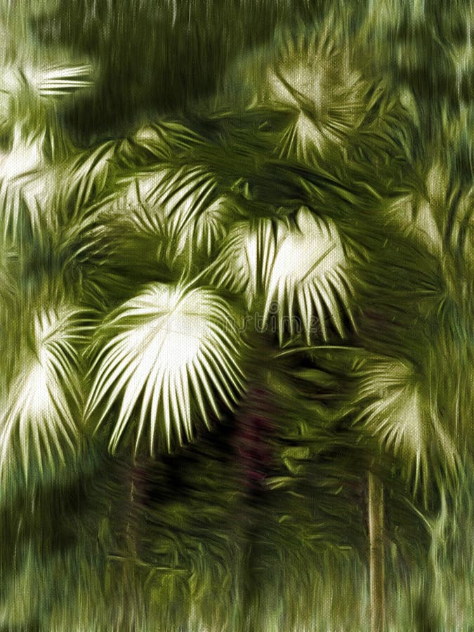 Palm leaves Abstract stock illustration. Illustration of nature - 86164177