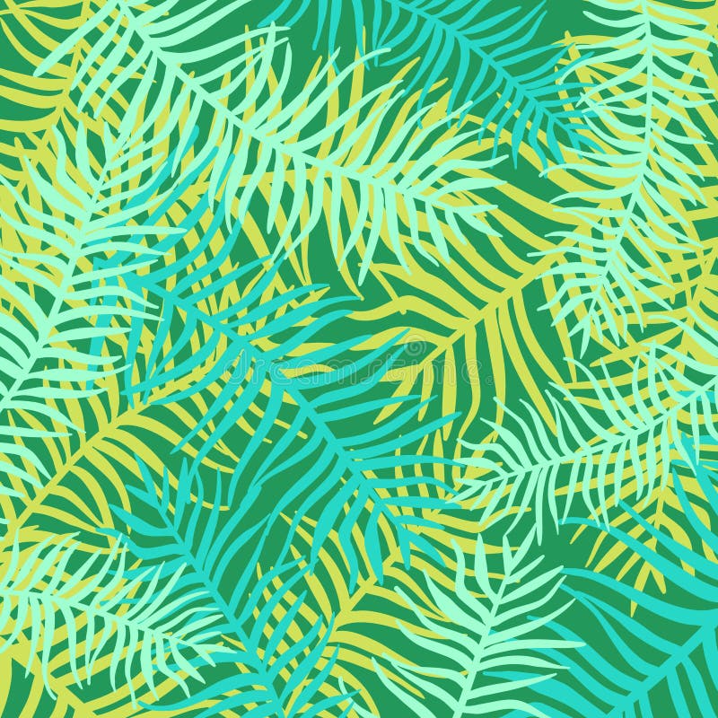 Palm Leaves, Abstract Vector Illustration Stock Vector - Illustration ...