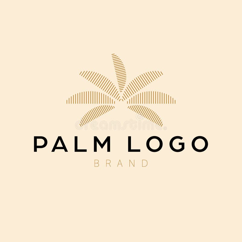 Palm Logo Design. Abstract Tropical Logotype. Simple and Modern Logo ...