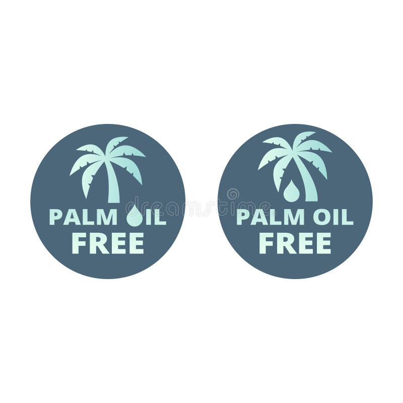 Palm oil free vector label stock vector. Illustration of seal - 288703204