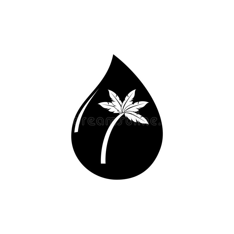 Palm Oil Icon Isolated on White Background Stock Vector - Illustration ...