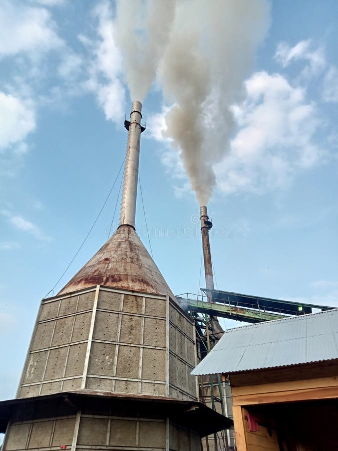 Palm Oil Industry Smoke during the Day Stock Image - Image of thick ...