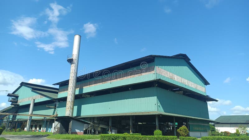 Palm Oil Mill Factory at Noon Stock Image - Image of architecture ...