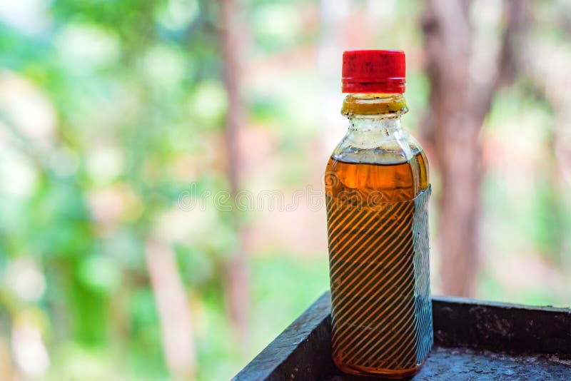 Palm Oil in Small Plastic Bottle Stock Image - Image of asia, material ...