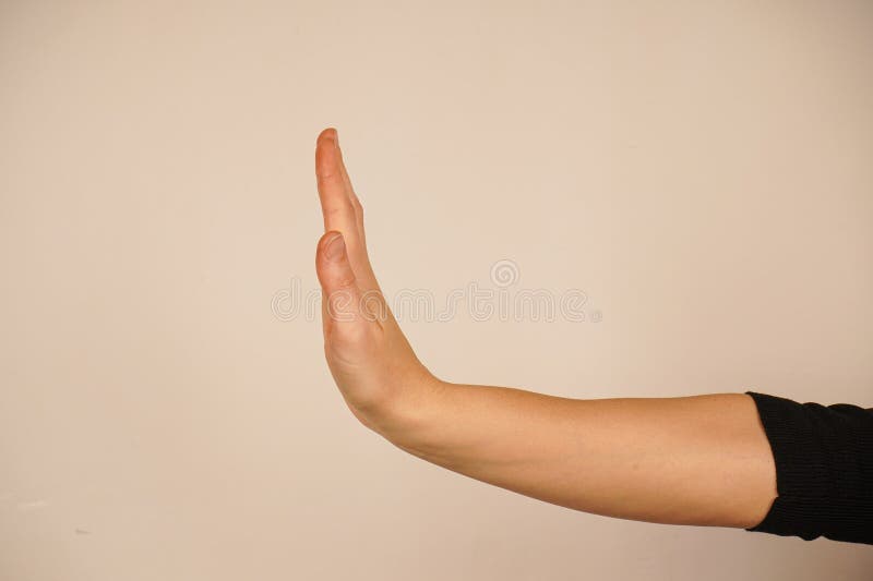 The Neutral Background Underscores Its Clarity. with the Palm Open and ...