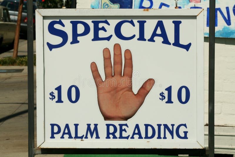Palm Reading Sign stock image. Image of psychic, mystic - 3311781