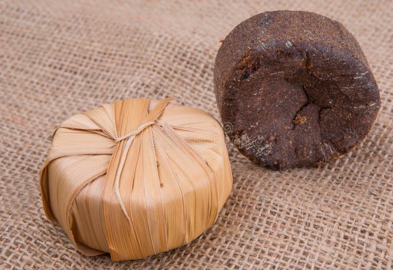Palm Sap Sugar on Gunny Sack X Stock Photo - Image of shape, gunny ...