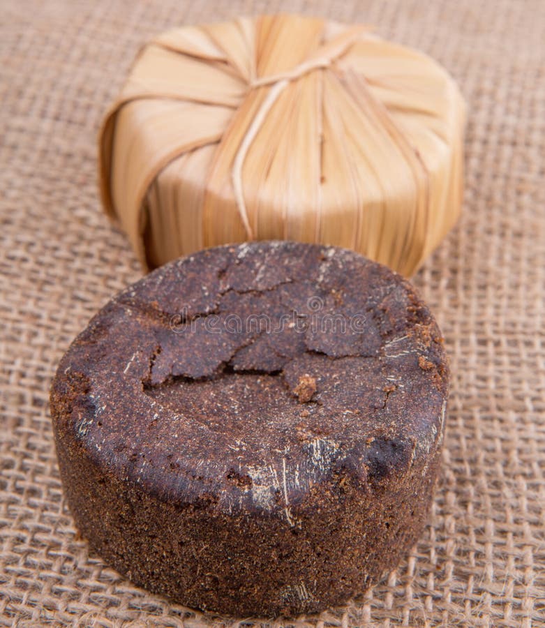 Palm Sap Sugar on Gunny Sack XII Stock Photo - Image of cooking, brown ...