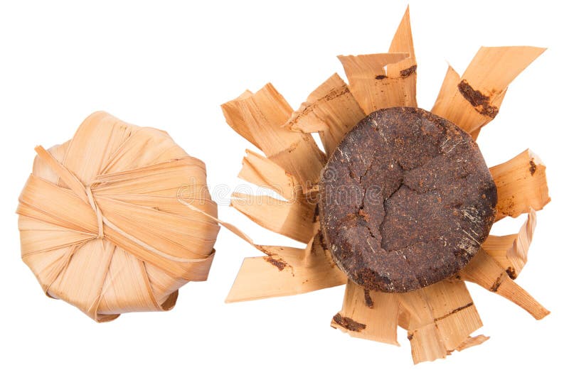 Palm Sap Sugar with Leave Wrapper IV Stock Image - Image of cooking ...