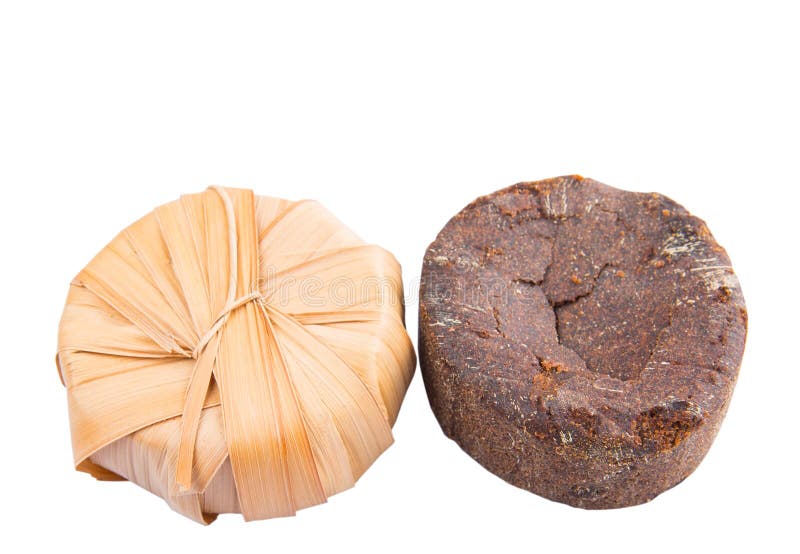Palm Sap Sugar with Leave Wrapper IX Stock Image - Image of shape ...