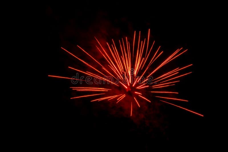 Palm or Star Type Fireworks Isolated Stock Image - Image of holiday ...