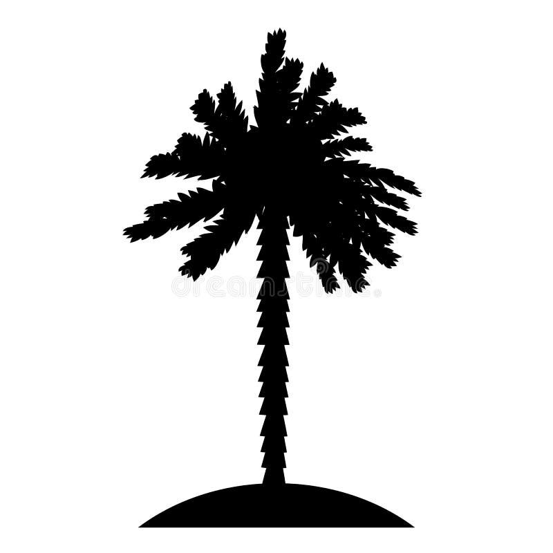 Palm symbol icon stock illustration. Illustration of icon - 188883190