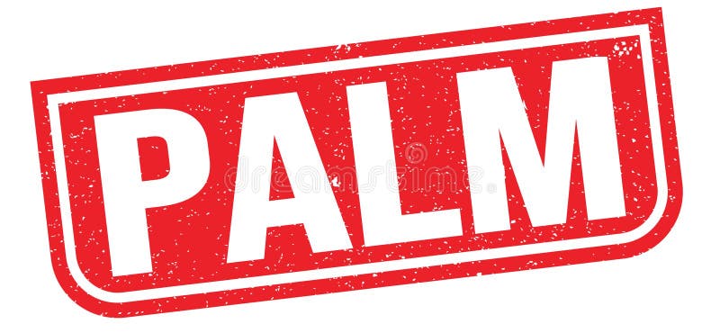 PALM Text Written on Red Stamp Sign Stock Illustration - Illustration ...