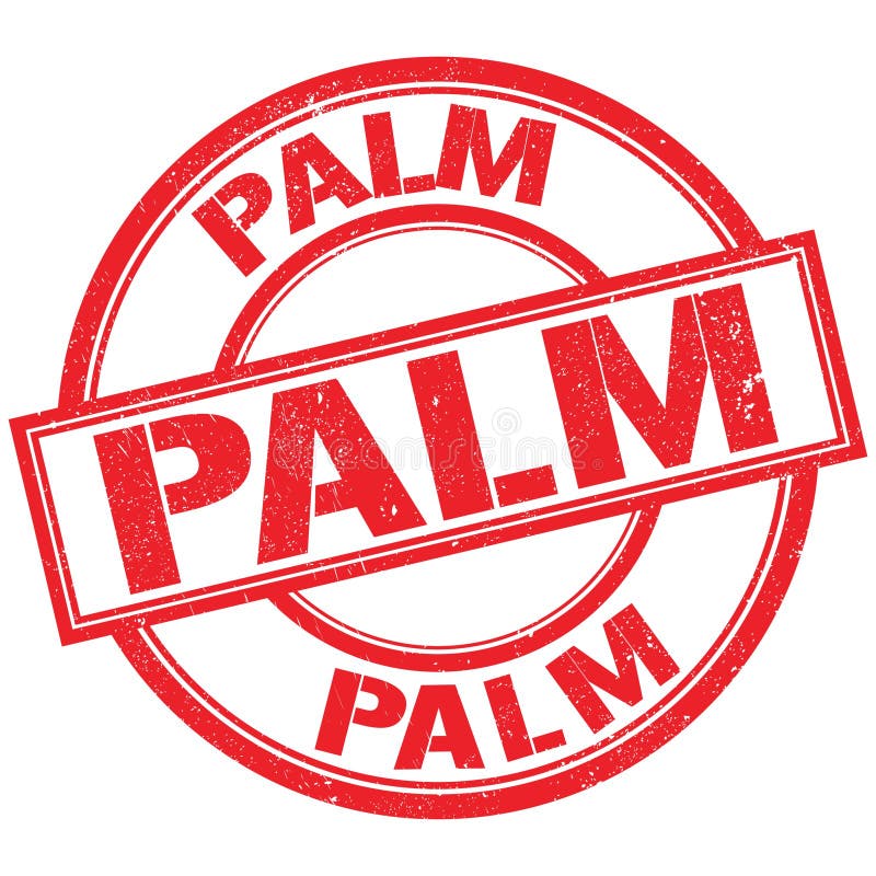 PALM Text Written on Red Stamp Sign Stock Illustration - Illustration ... PALM Text Written on Red Stamp Sign Stock Illustration - Illustration ...