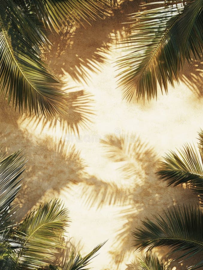 Palm Tree Shadow on Wall stock photo. Image of simple - 376975144