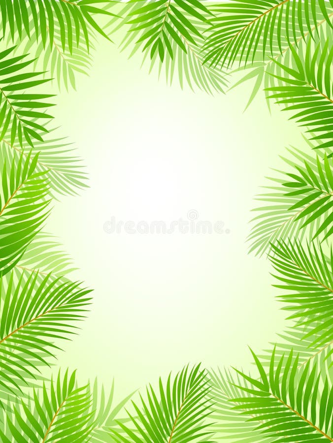 Palm tree frame background stock vector. Illustration of environment ...